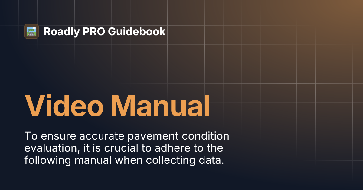 Video Manual | Roadly PRO Guidebook